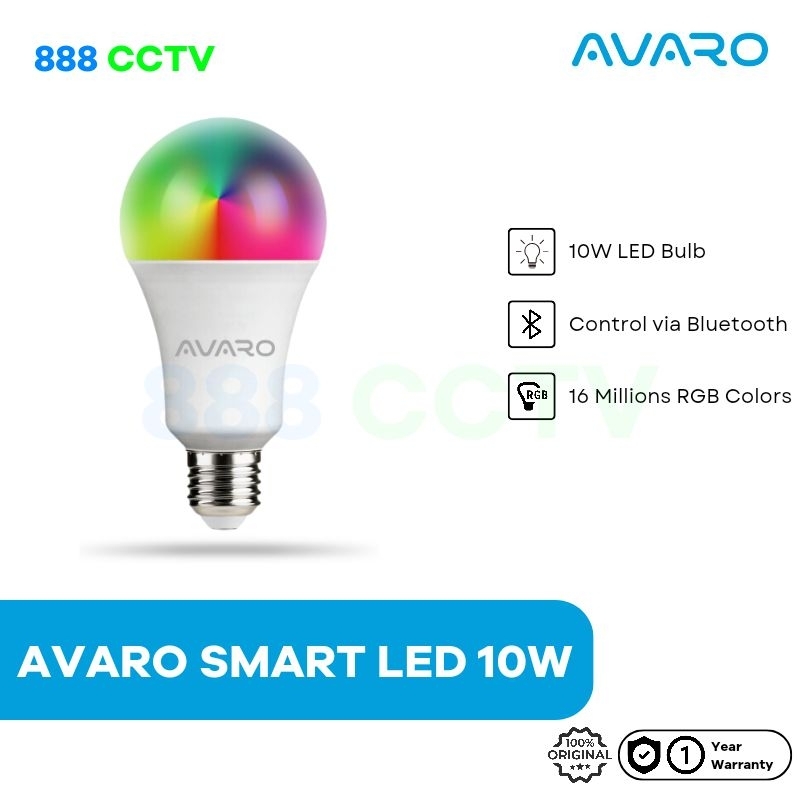Jual AVARO Smart LED 10W Bluetooth | Shopee Indonesia