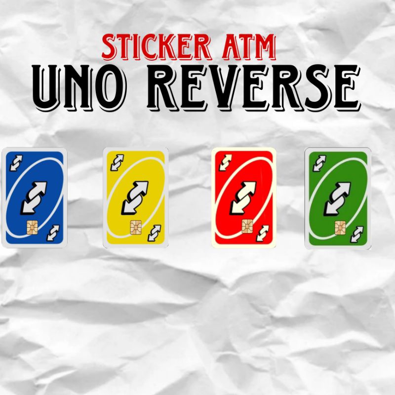 Jual Sticker ATM Uno Reverse Card | Shopee Indonesia