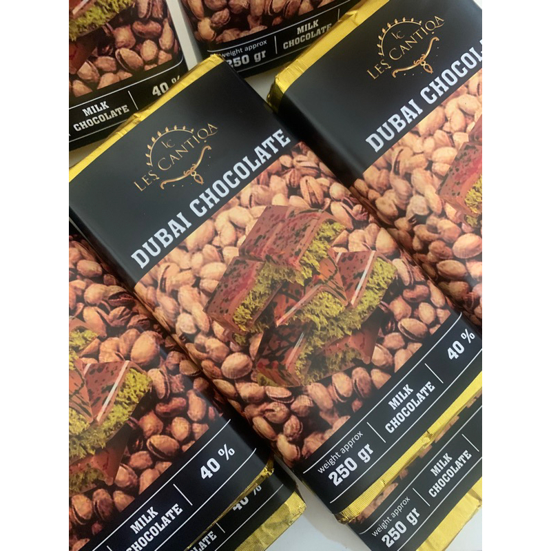 Jual coklat dubai kunafa pistachio lescantiqa | Shopee Indonesia