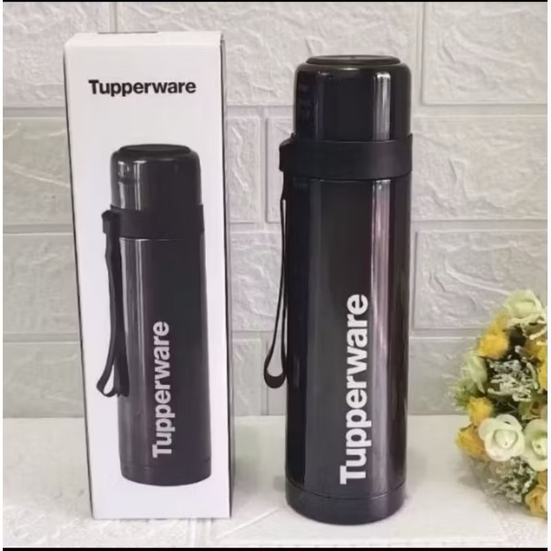 Jual duo tup Black /thermos hitam tupperware | Shopee Indonesia