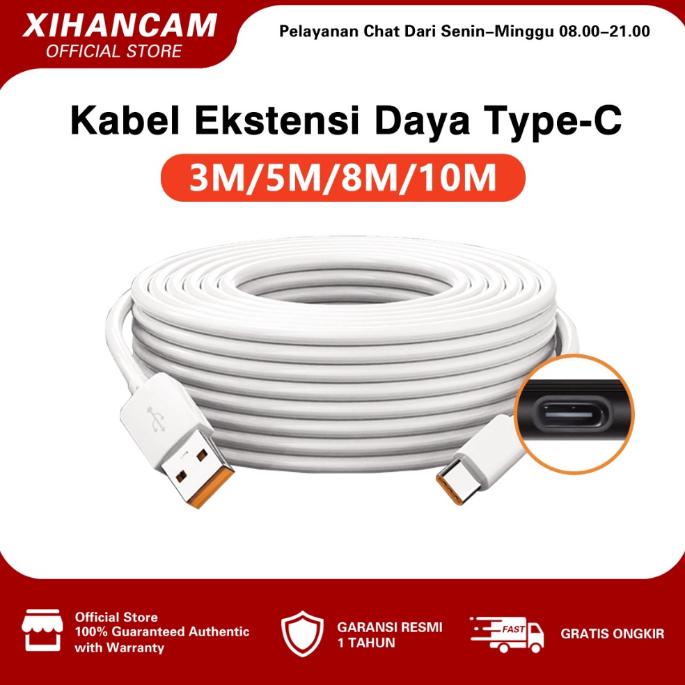 Jual Harga Bersahabat XIHANCAM DEF Kabel Data Type C Panjang Kabel Daya ...