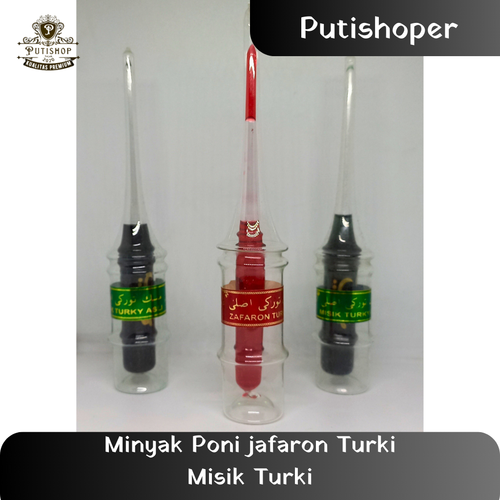 Jual Minyak Poni Jafaron Merah Misik Turky Asli Kemasan botol kaca ...