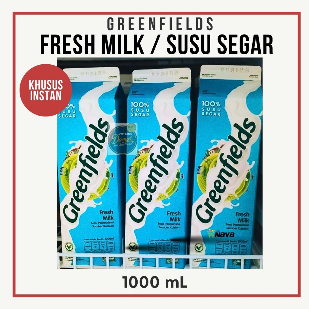 Jual GREENFIELDS FRESH MILK 1 Liter | GREENFIELD SUSU SEGAR 1L ...