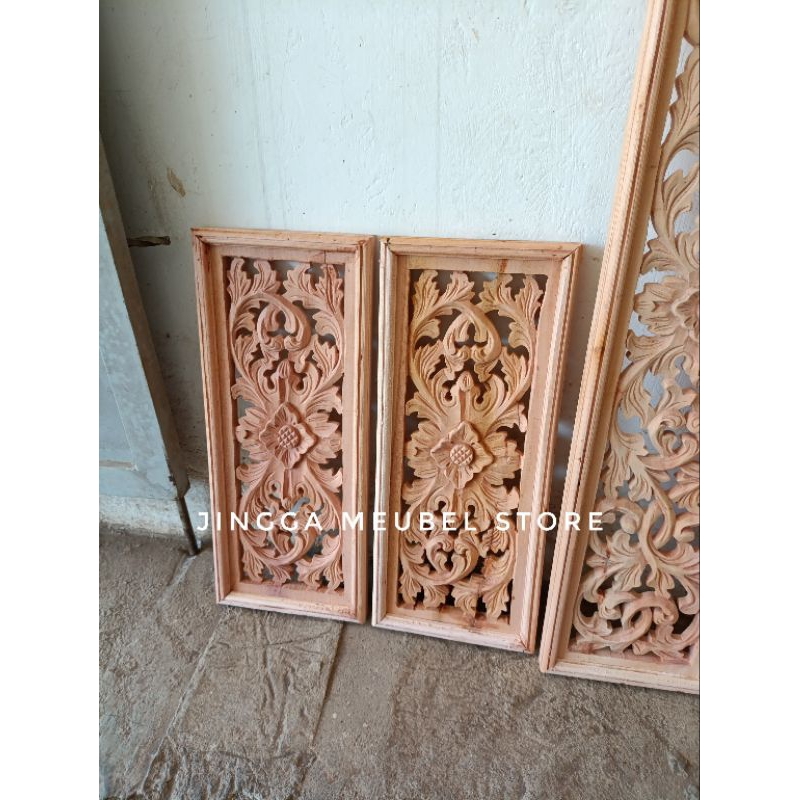 Jual ukiran kayu dekorasi kayu ornamen ukir Loster kusen pintu jendela ...