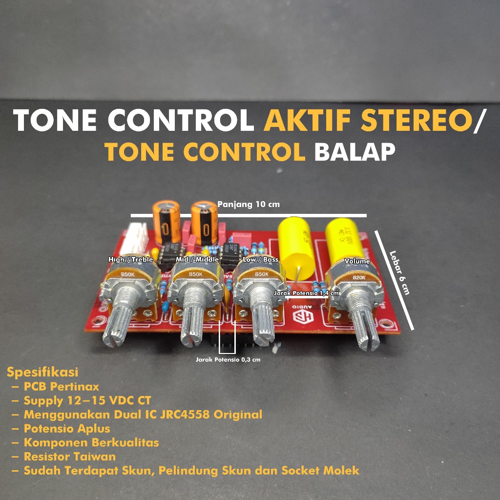 Jual Tone Control Aktif Stereo / Tone Control Balap Aktif Stereo ...