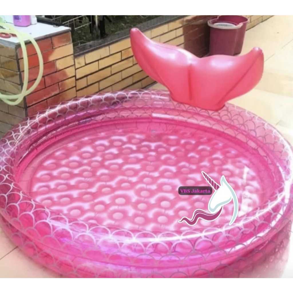 Jual KOLAM JUMBO DINO DUYUNG MERMAID BABY POOL SPA ANAK UNICORN ...