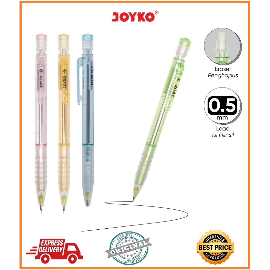 Jual MECHANICAL PENCIL / PENSIL MEKANIK JOYKO MP-15 / 0.5 MM | Shopee Indonesia