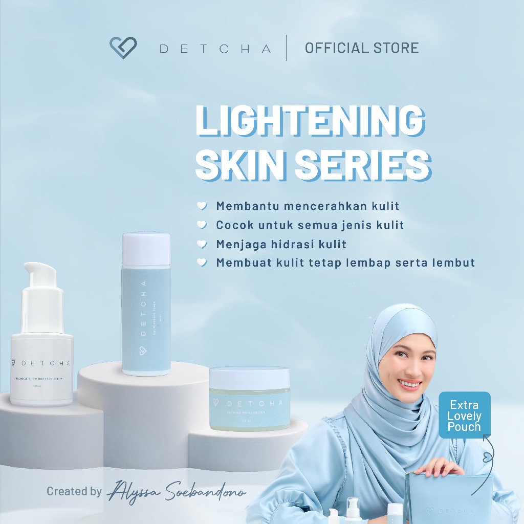 Jual DETCHA LIGHTENING SKIN SERIES (Toner, Serum, Moisturizer ...