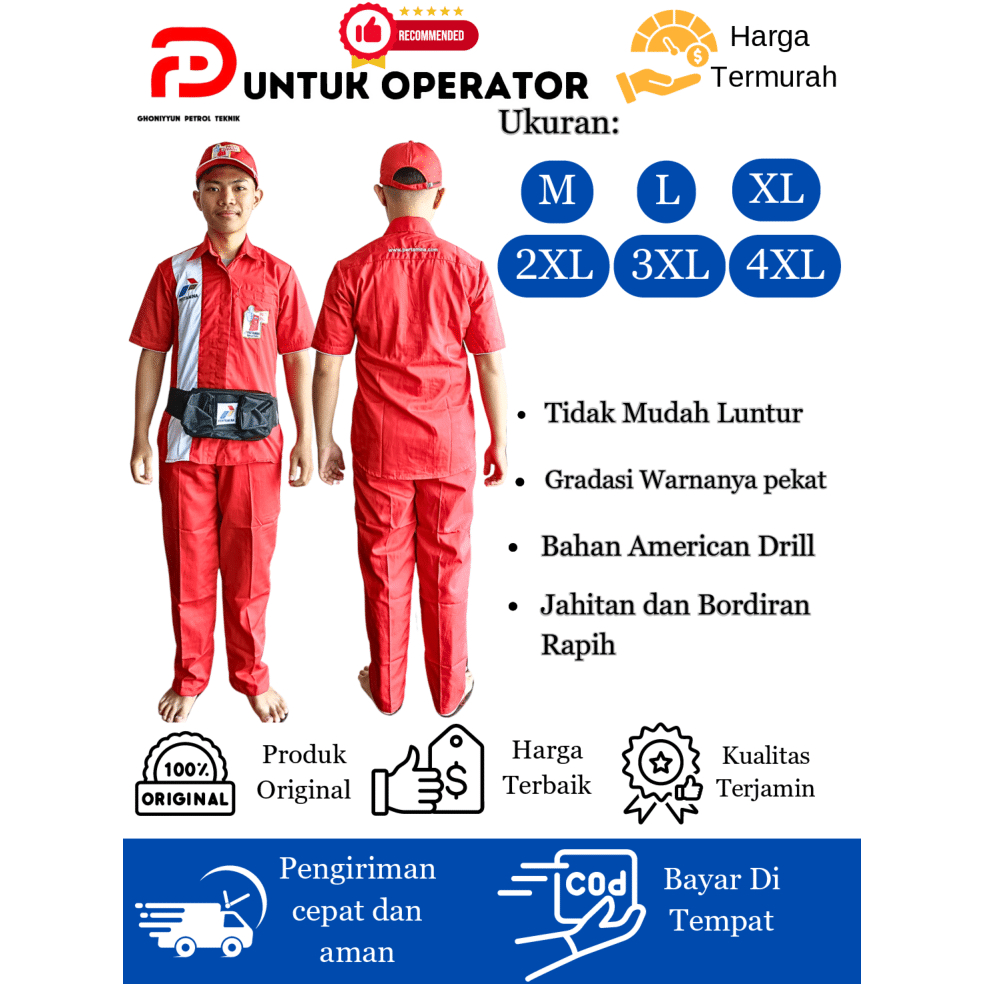 Jual SERAGAM OPERATOR SPBU PERTAMINA PERTAMINI | Shopee Indonesia