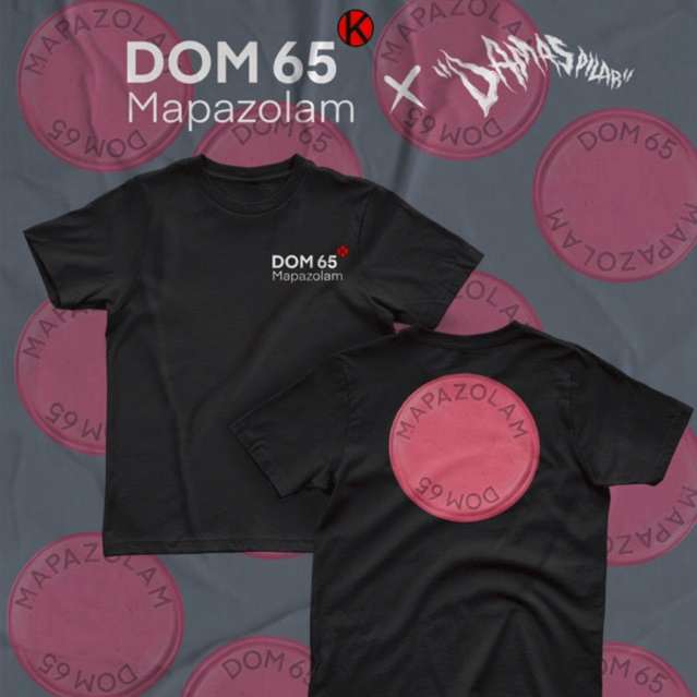 Jual T-shirt DOM 65 - Tablet Mapazolam (Official Merch.) | Shopee Indonesia