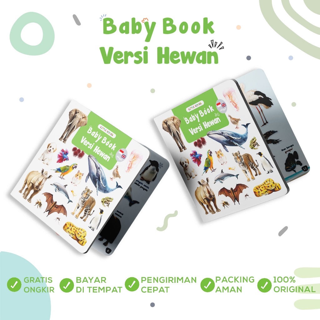 Jual Buku Bayi Interaktif My First Book Baby book Versi Hewan - Lebih ...