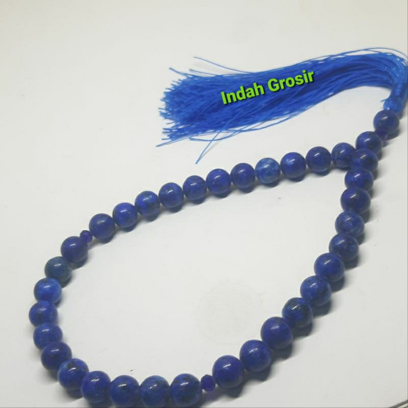 Jual Tasbih batu lapis lazuli 8mm 33butir natural | Shopee Indonesia