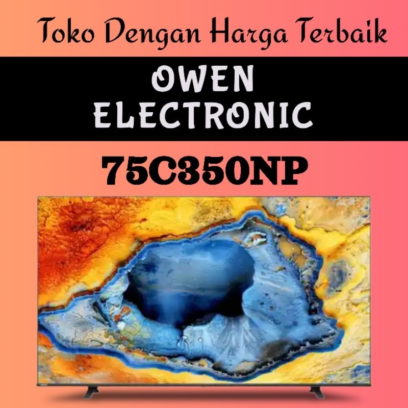 Jual TOSHIBA 75 inch 4K UHD GOOGLE SMART TV 75C350NP | Shopee Indonesia