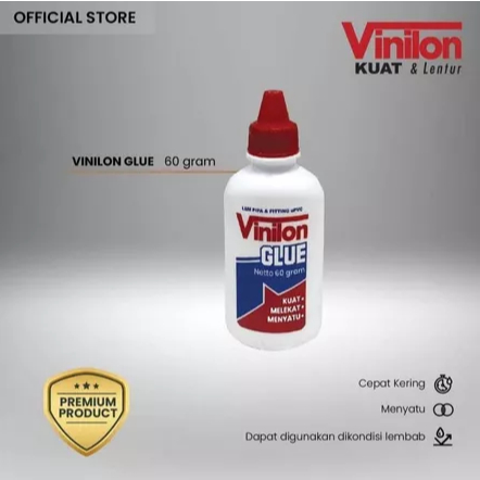 Jual Vinilon Glue/Lem Vinilon/Lem pipa PVC Kemasan 60 Gram | Shopee ...