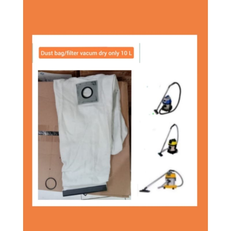 Jual Dust bag filter penyaring debu vacuum 10 L dry only | Shopee Indonesia