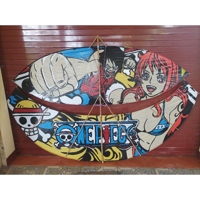 Jual Layangan Pegon Ceper full motif One Piece Ukuran 2m | Shopee Indonesia