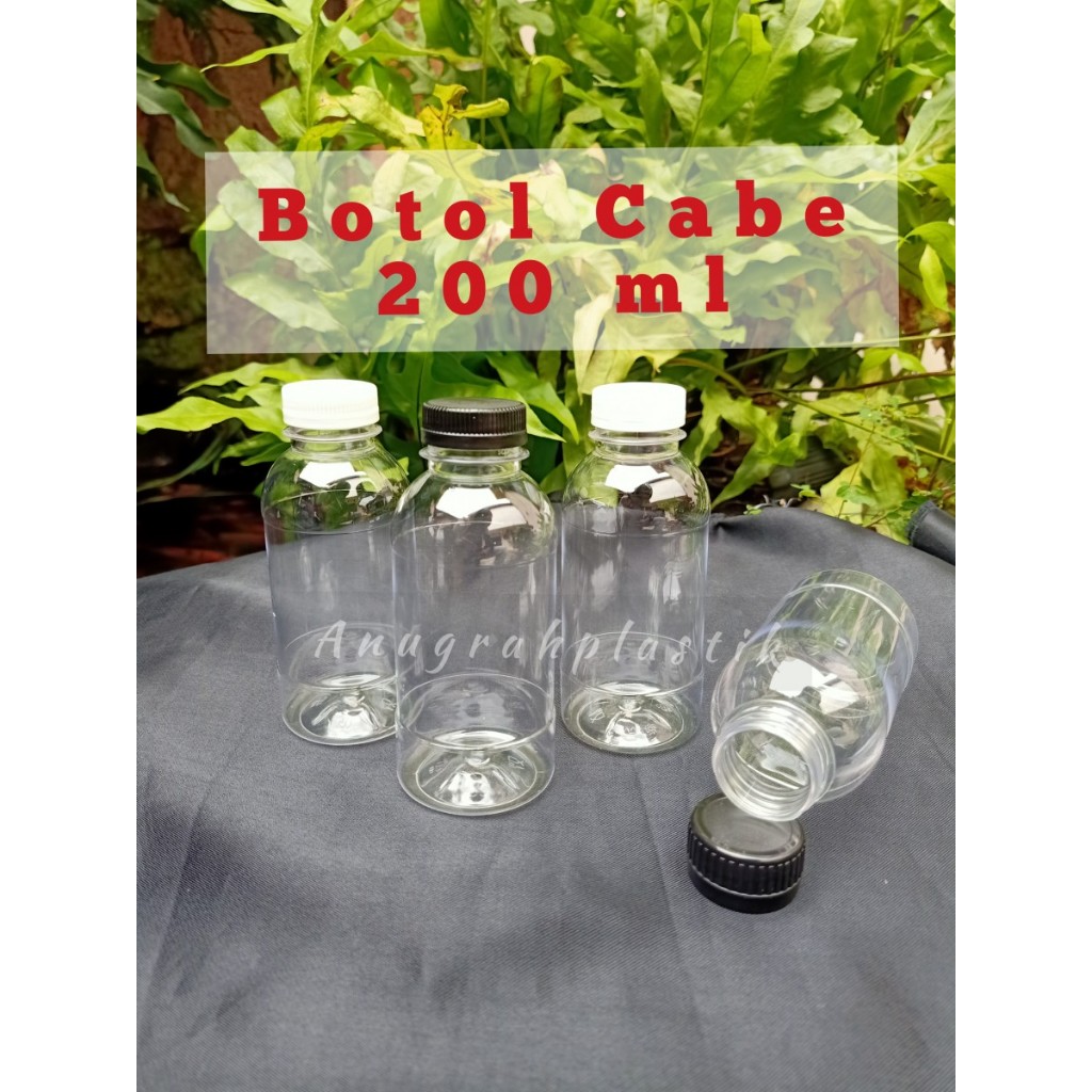 Jual Botol Cabe 200 ml / Botol Plastik Cabe 200 ml short neck PER BALL ...