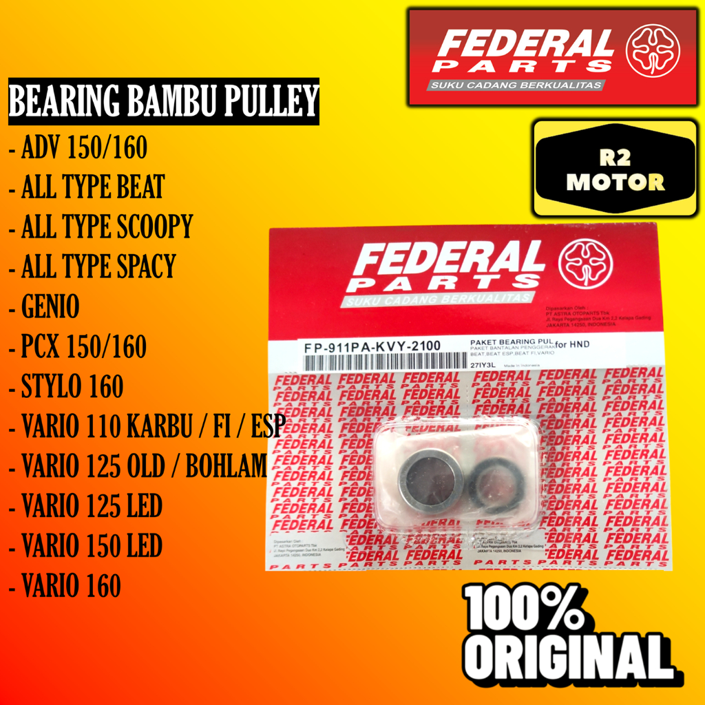 Jual FP PAKET BEARING BAMBU PULLEY LAHER LAKER PULI KVY ADV BEAT SCOOPY ...