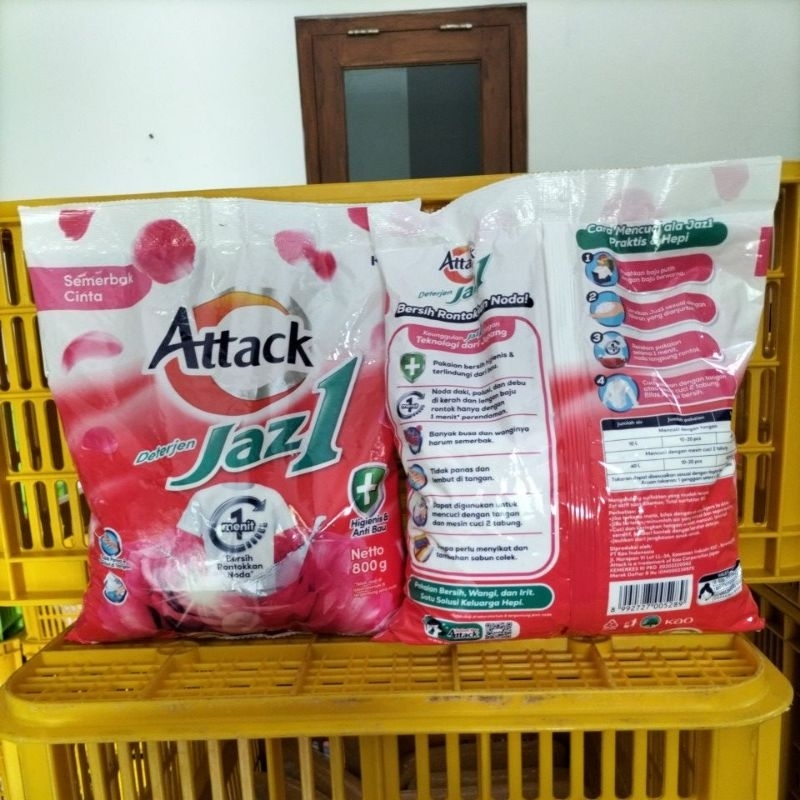 Jual attack sabun detergen bubuk jaz1 800gr | Shopee Indonesia