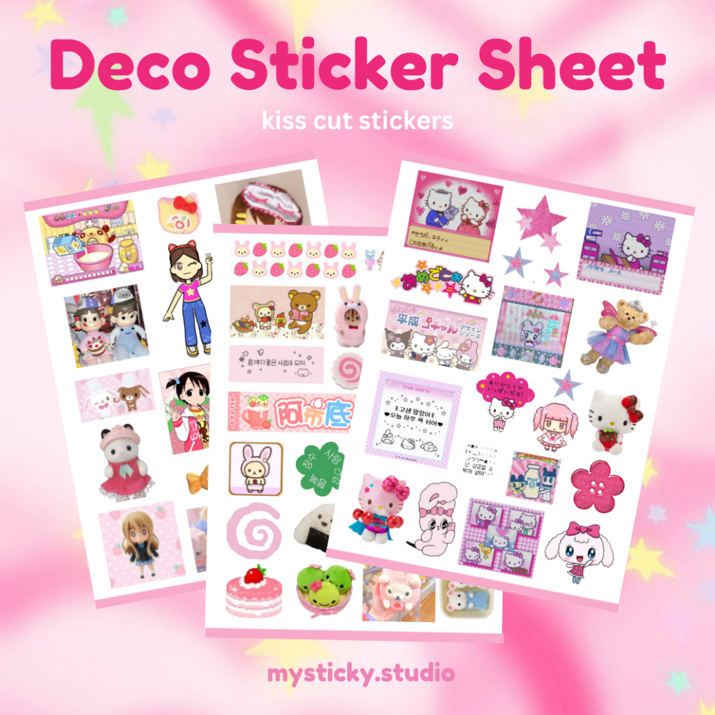 Jual DECO STICKERS SHEETS / DECO STIKER KAWAII / STICKER DECO VINTAGE ...