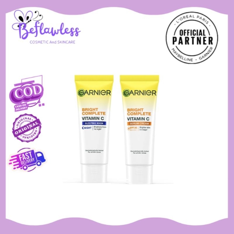 Jual Paket Garnier Bright Complete Hemat Siang & Malam || PAKET ISI 2 (HEMAT) | Shopee Indonesia