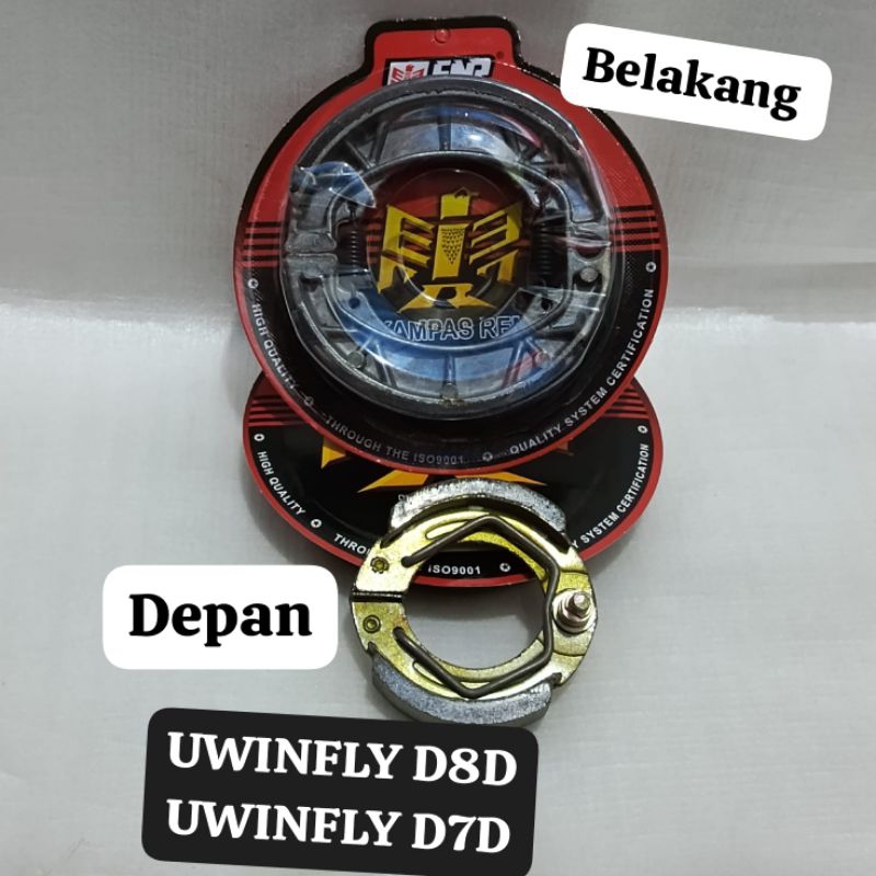 Jual KAMPAS REM UWINFLY D7D UWINFLY D8D / SEPAKET DEPAN BELAKANG D7D ...