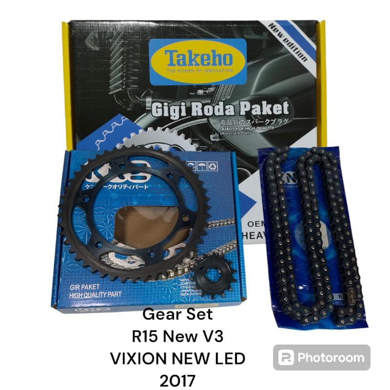 Jual GEAR PAKET GIR GER SET YAMAHA R15 NEW V3) VIXION R NEW LED 2017 ...