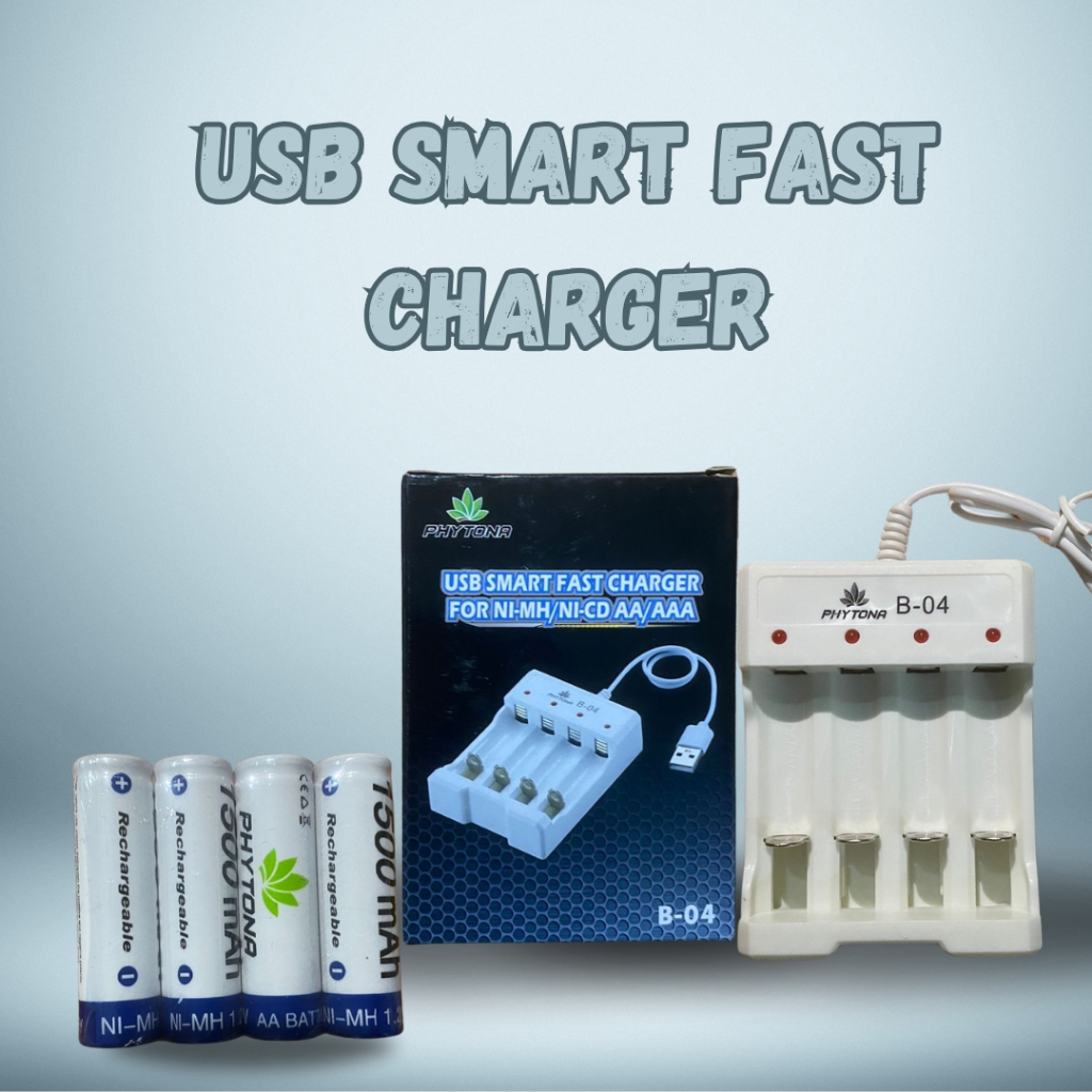Jual Charger Baterai AA AAA Slot Kabel Usb / Cas Betrai Charger Baterai ...