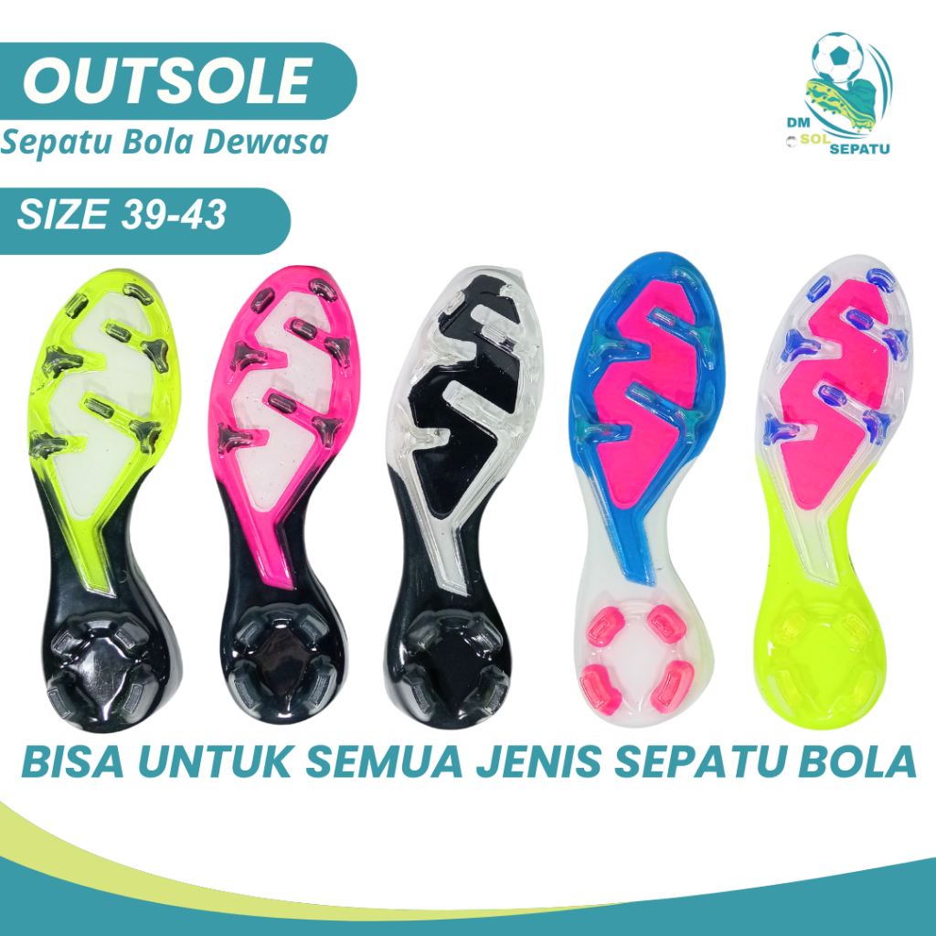 Jual SOL SEPATU BOLA MOTIF ZOOM | Outsol Bola Bahan Plastik Pvc Untuk ...