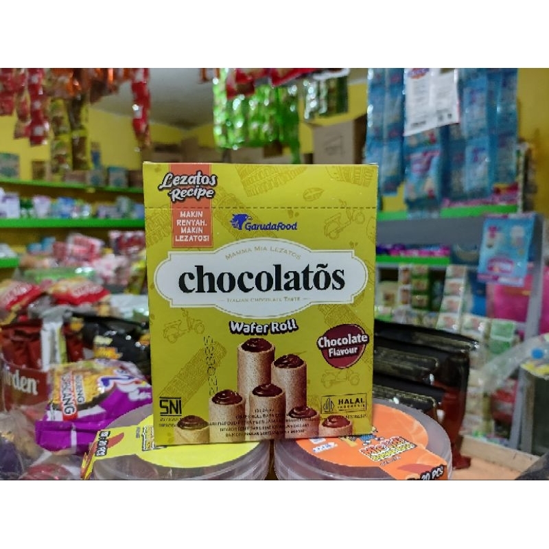 Jual Chocolatos Classic Wafer Roll - 24 pcs x 9g | Shopee Indonesia