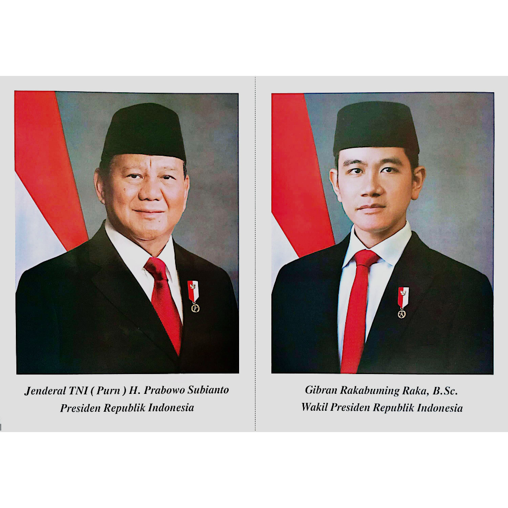 Jual BINGKAI 10RS+CETAK POSTER PRESIDEN DAN WAKIL PRESIDEN INDONESIA PRABOWO GIBRAN | Shopee ...