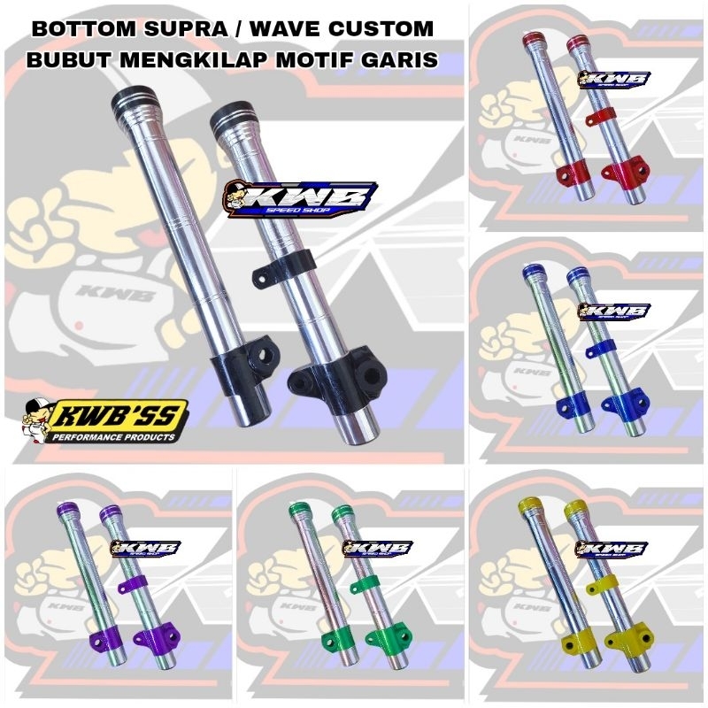 Jual Bottom shock depan honda supra / wave original custom bubut ...