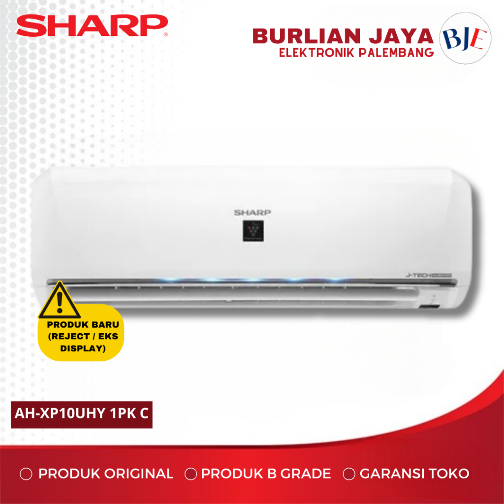 Jual AC SHARP 1 PK AH-XP10UHY B GRADE AC 1 PK B GRADE PALEMBANG ...