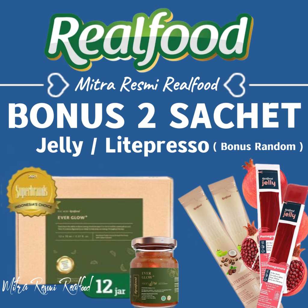 Jual Realfood Ever Glow + 12 Jar ( Minuman Sarang Burung Walet ) MRR | Shopee Indonesia
