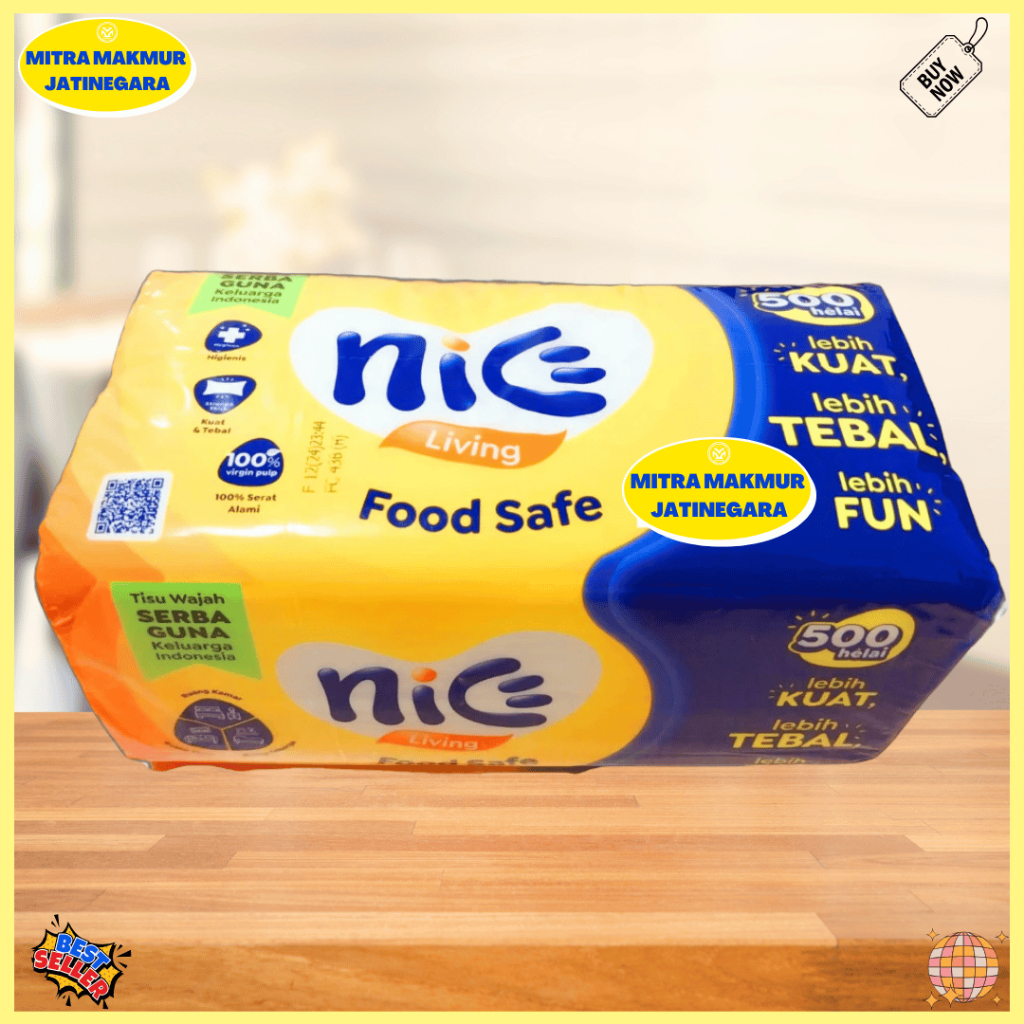 Jual TISSUE NICE 250 SHEET TISU WAJAH FACIAL TISSUE NICE 2PLY 500 HELAI ...