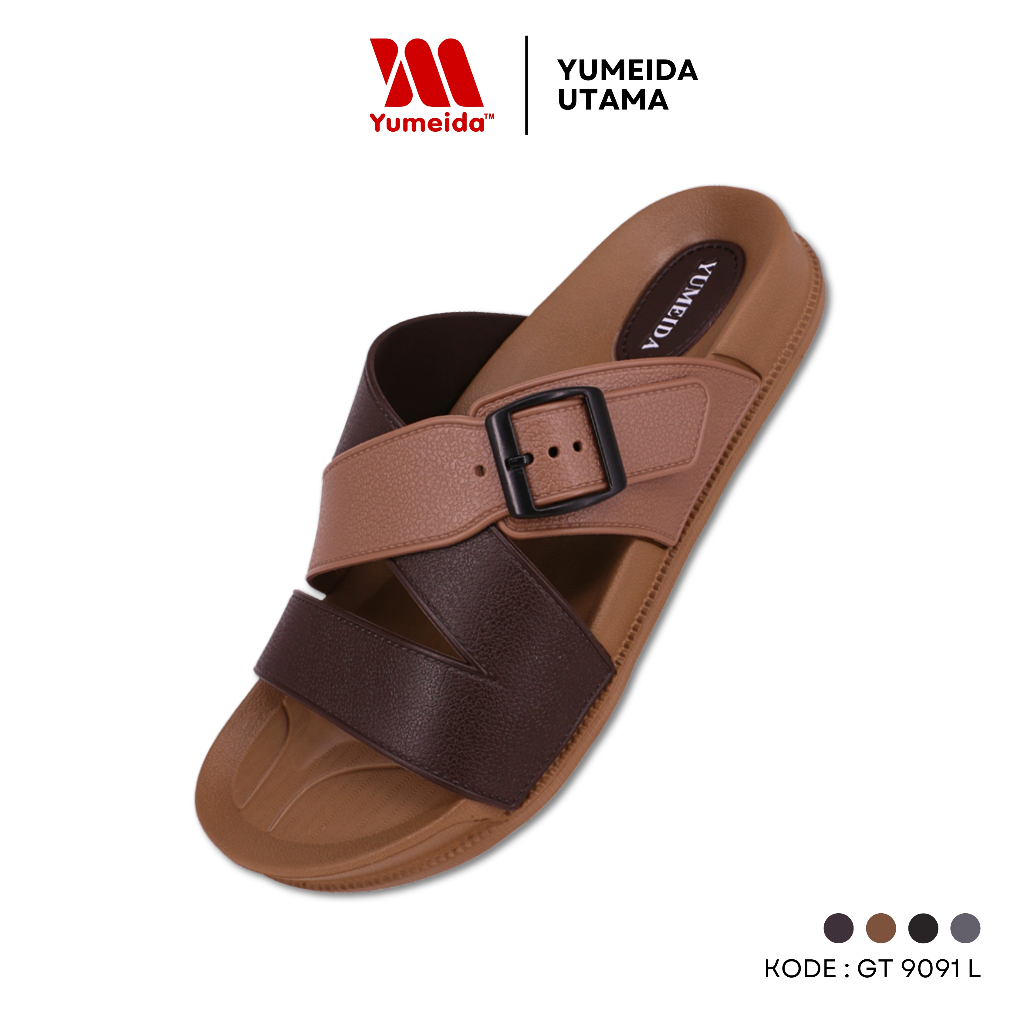 Jual Yumeida GT-9091 L - Sandal Pria Slop Laki-Laki Karet Anti Air ...