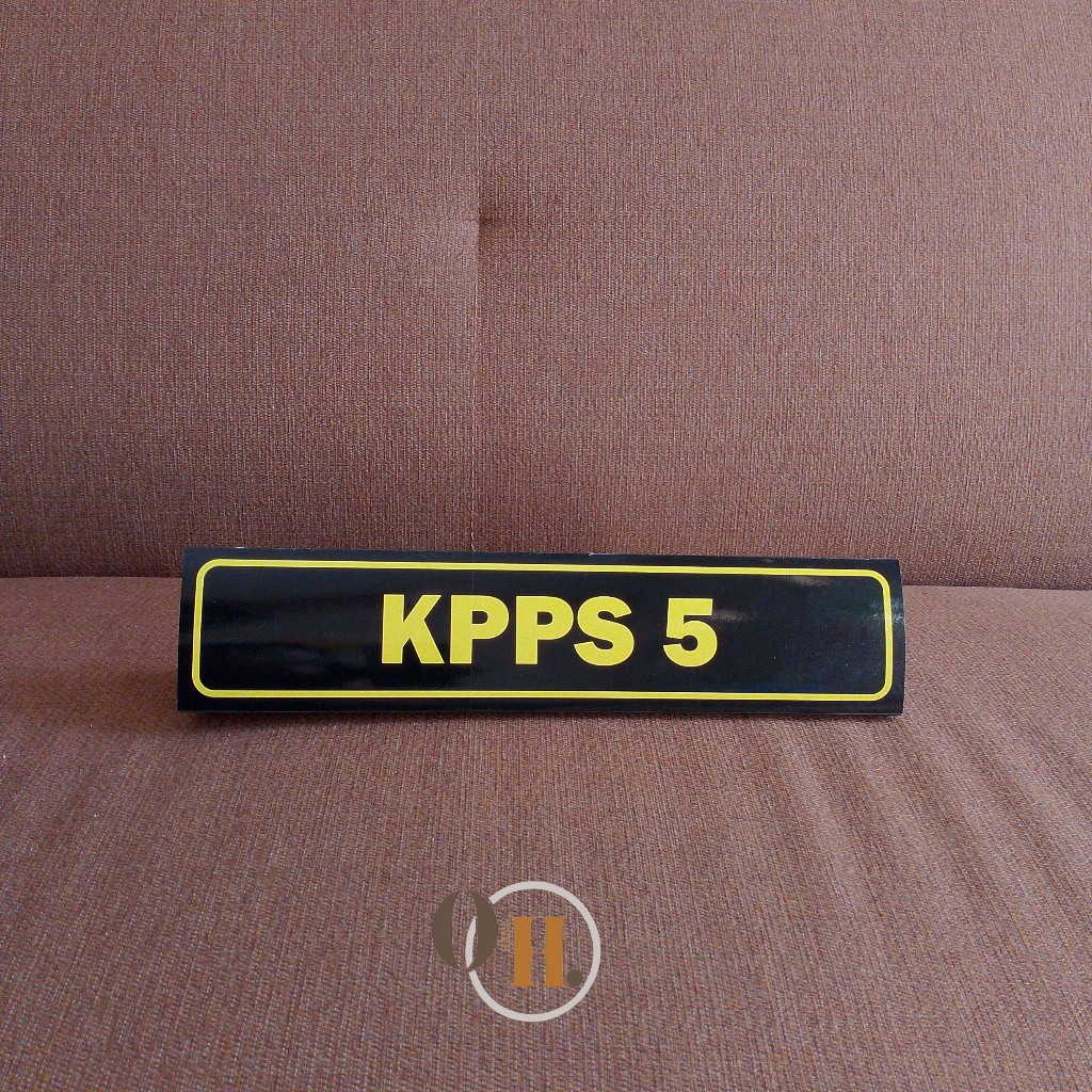 Jual Papan Nama Petugas KPPS 5 - Nama Meja KPPS 5 - Petugas KPPS Pemilu ...