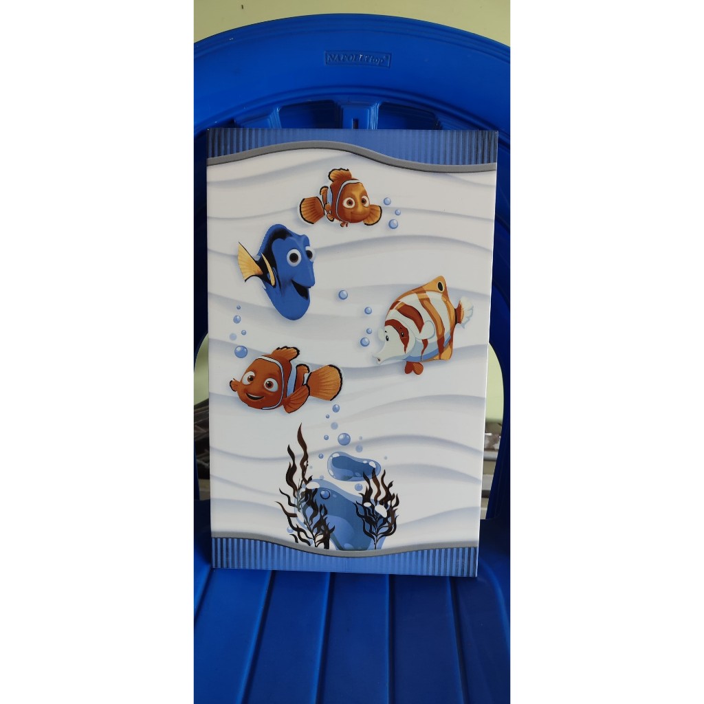 Jual KERAMIK DINDING GLOSSY 25X40 ELMO NEMO BLUE KW A | Shopee Indonesia