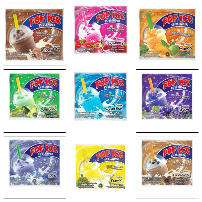 Jual POP ICE 24g minuman serbuk instan isi 10 sachet | Shopee Indonesia