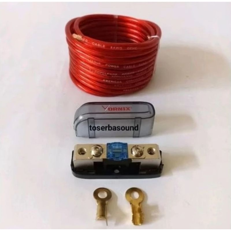 Jual Paket Kabel 8awg Setrum Power Aki Ground plus Sekering ANL 60A ...
