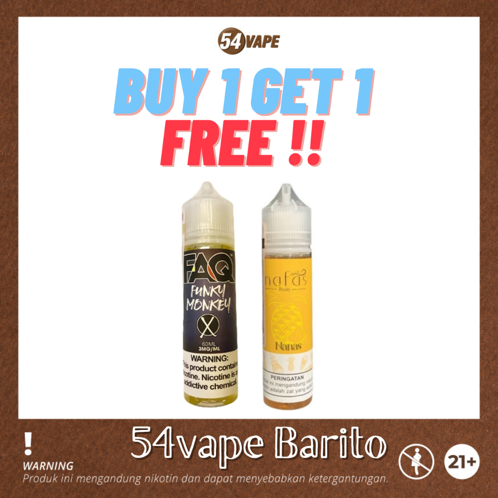 Jual BUY 1 GET 1 FREE ! Funky Monkey X 60ml Free Nafas Nanas 60ml ...