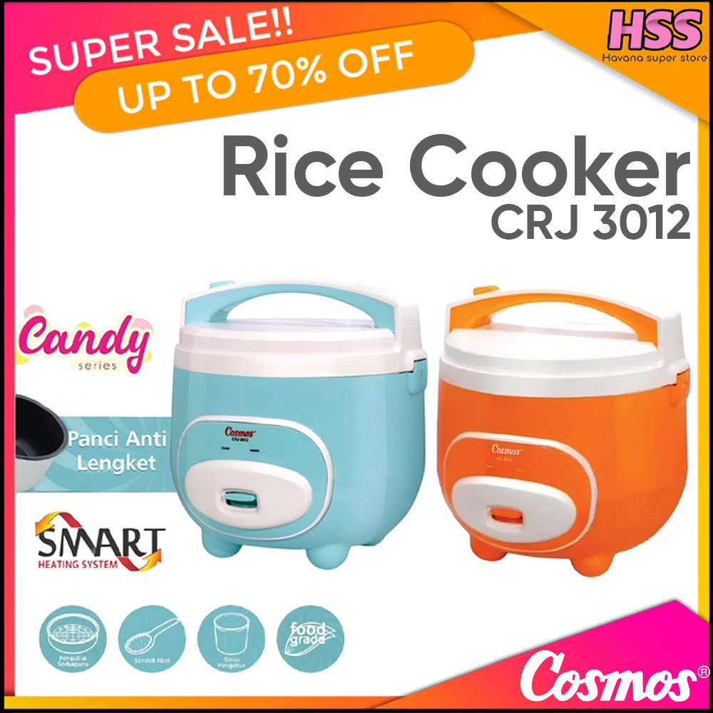 Jual RICE COOKER COSMOS CRJ 3012 CANDY SERIES - Kapasitas 1.2 Liter ...