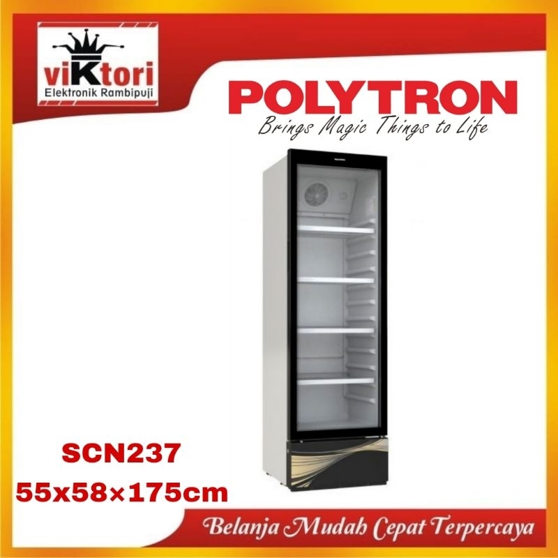 Jual Polytron Showcase Fastcool Borderless 280 liter SCN237 / showcase ...