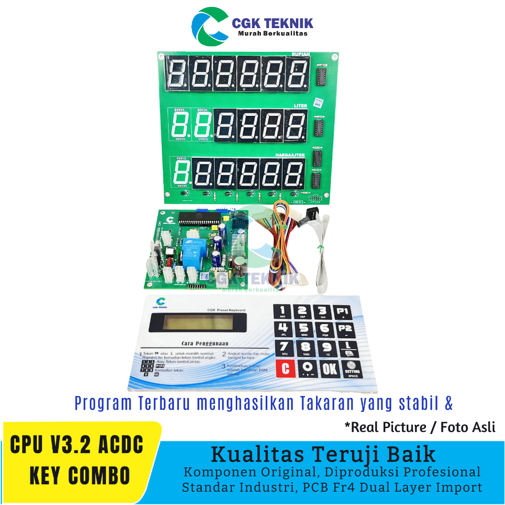 Jual CGK TEKNIK - PAKET CPU PERTAMINI POM MINI CGK V3.0 ACDC + KEYPAD COMBO CGK + SEGMENT HIJAU ...