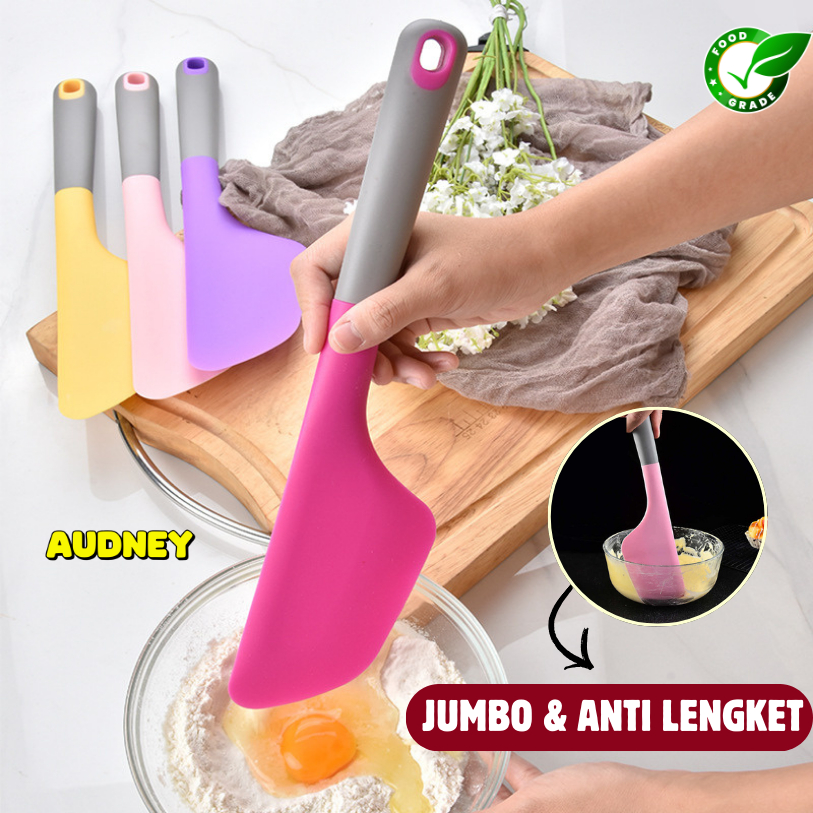 Jual Spatula Jumbo Silikon Anti Panas / Sodet Premium Baking Food Grade ...