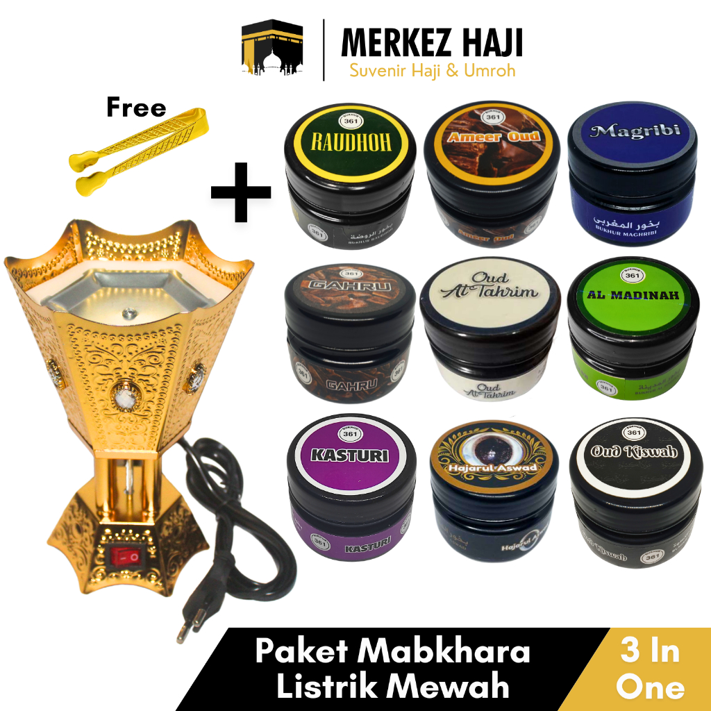 Jual Buhur Arab Paket Komplit - Tempat Bakar Bukhur Ori Elektrik ...