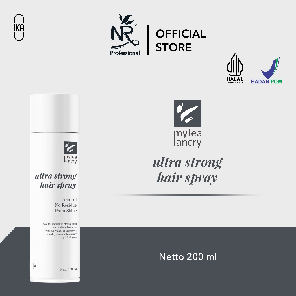 Jual MYLEA LANCRY ULTRA STRONG HAIR SPRAY 200ML - Untuk Mengunci ...