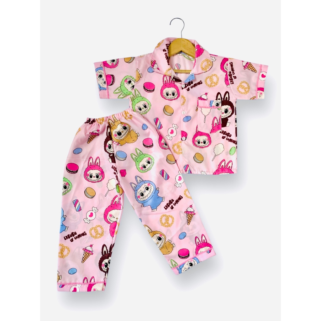 Jual Piyama Anak Karakter Labubu Lotso dan Kuromi usia 1-12 Tahun ...