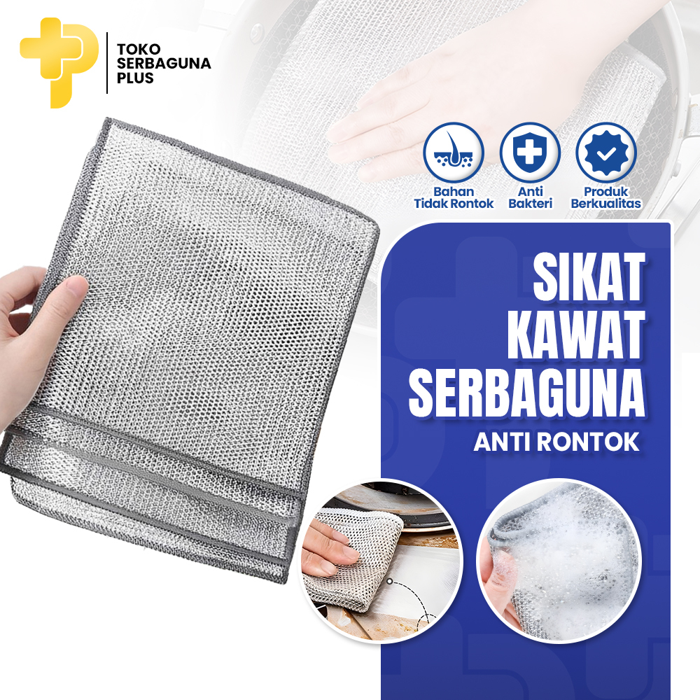 Jual Sikat Cuci Kawat Halus Kain Lap Piring Dapur Serbet Pembersih ...