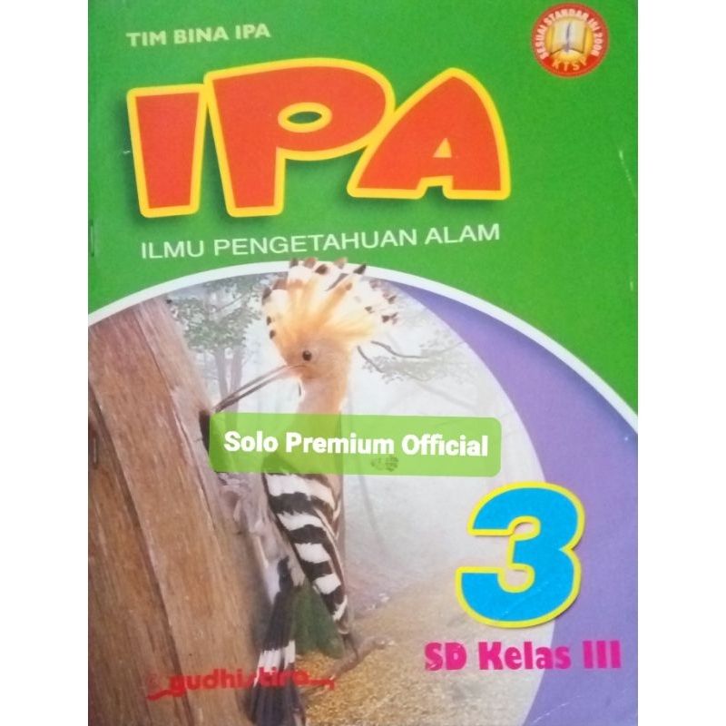 Jual BUKU IPA SD IPA 3 SD Kelas 3 III Tim Bina IPA Yudhistira | Shopee ...
